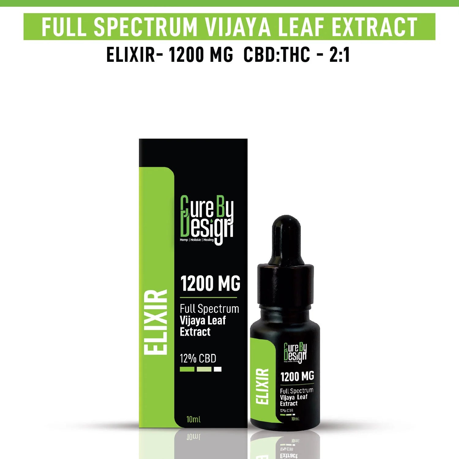 Cure By Design Vijaya Full Spectrum Elixir (12%) Polyherbal Blend ...